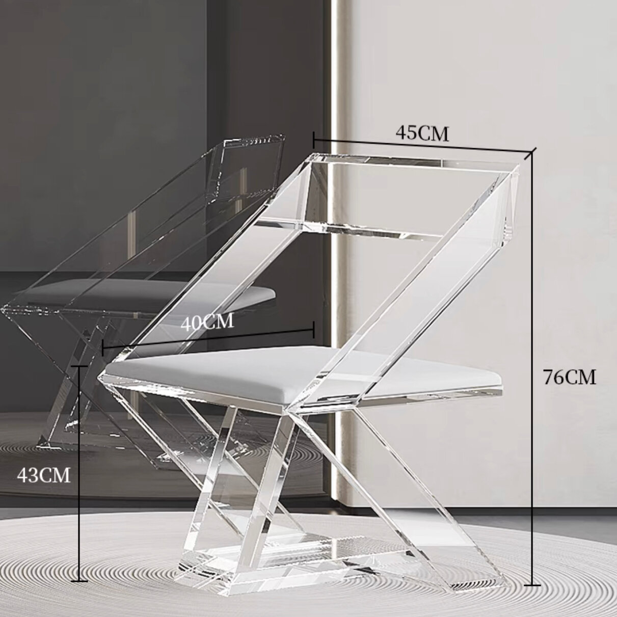 Стул Celso коллекции Acrylic (Прозрачный)