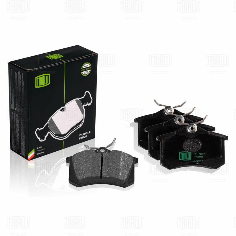 Колодки тормозные дисковые задние TRIALLI PF1877 для а/м AUDI A1/А3, FORD GALAXY, VW GOLF