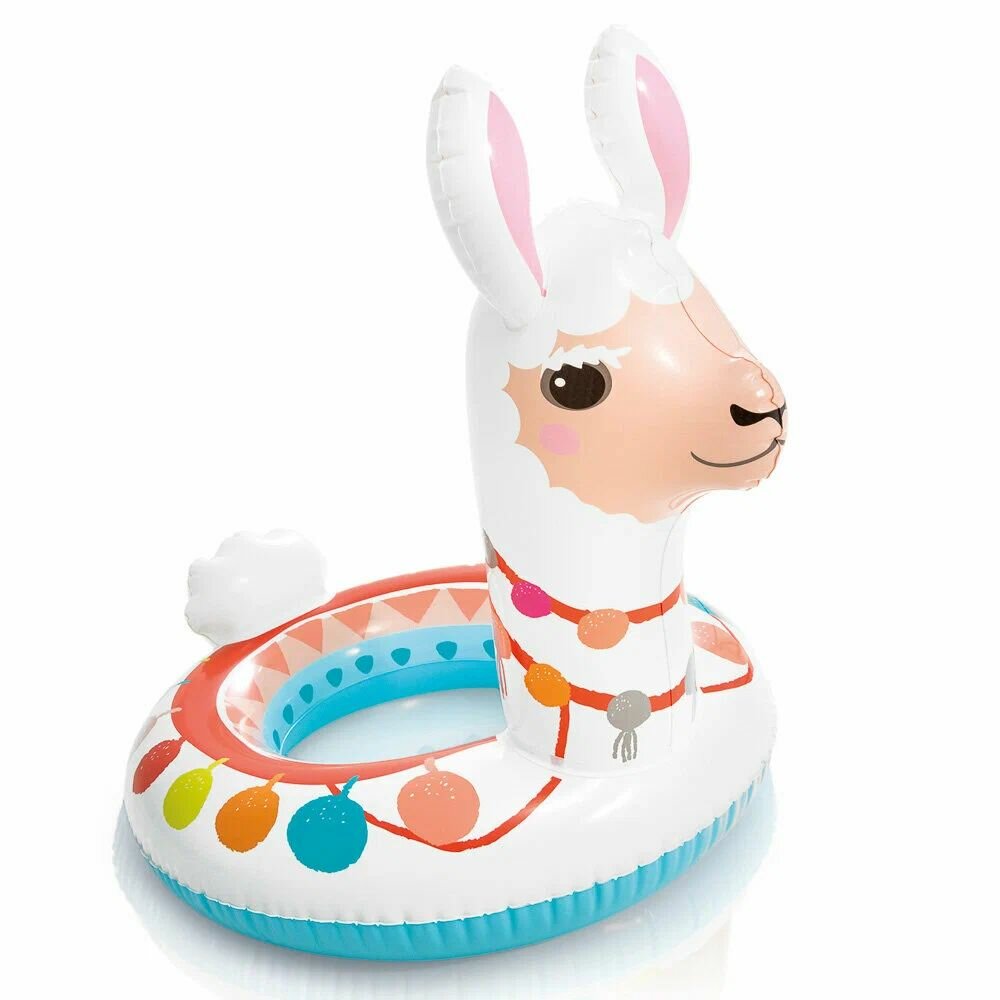 Круг надувной INTEX Животные Лама 72х66см 58221NP