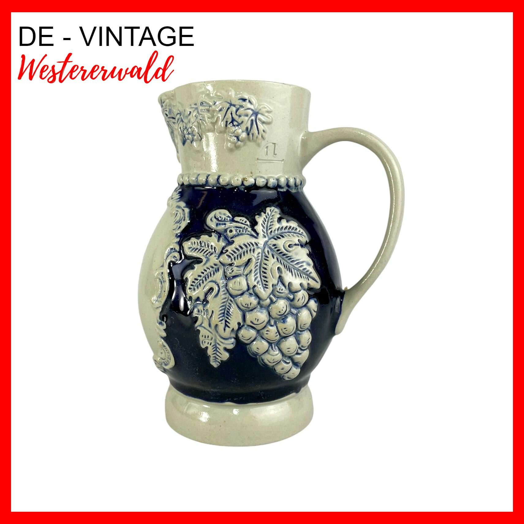 Кувшин, графин винтажный керамический. Германия