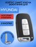 Корпус смарт ключа зажигания для Hyundai с 3 кнопками, лезвие HYN14R