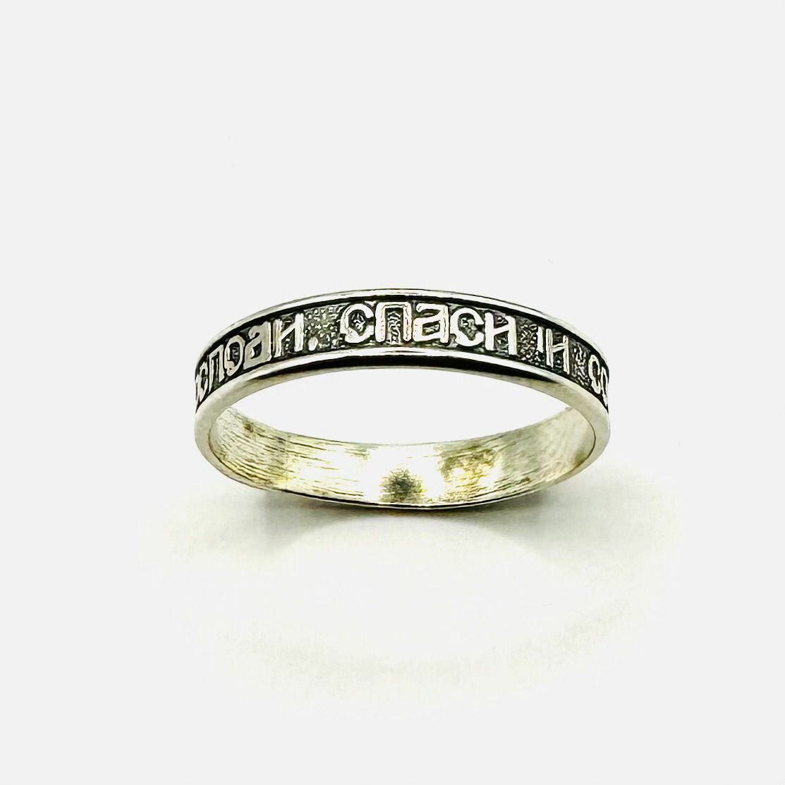 Кольцо, серебро, 925 проба, чернение