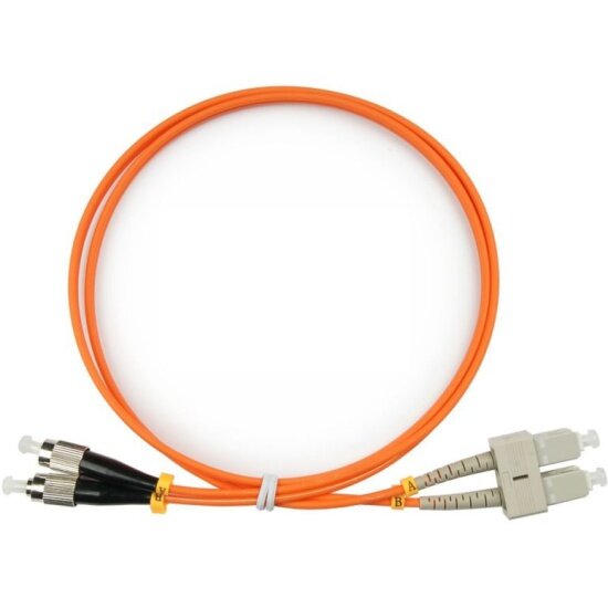 Патч-корд оптический Toplan , дуплексный, FC/PC-SC/PC, MM 50/125 (OM2), 20 м, LSZH