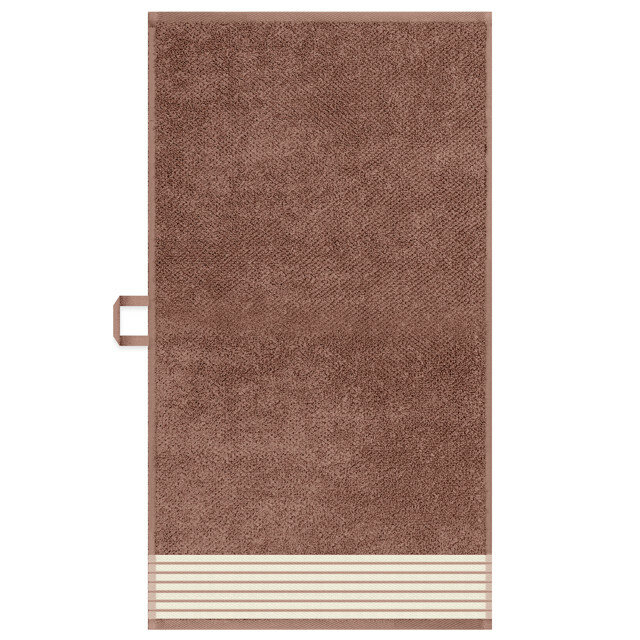 ДМ Роуд махровое полотенце 30х50 см коричневого цвета арт ПЛ1703-5949 для ванной