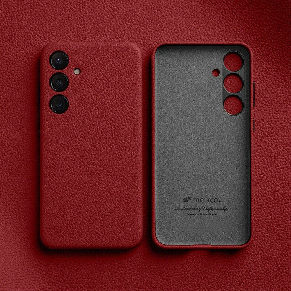 Кожаный чехол накладка Melkco Origin Regal SС для Samsung Galaxy S24+, красный
