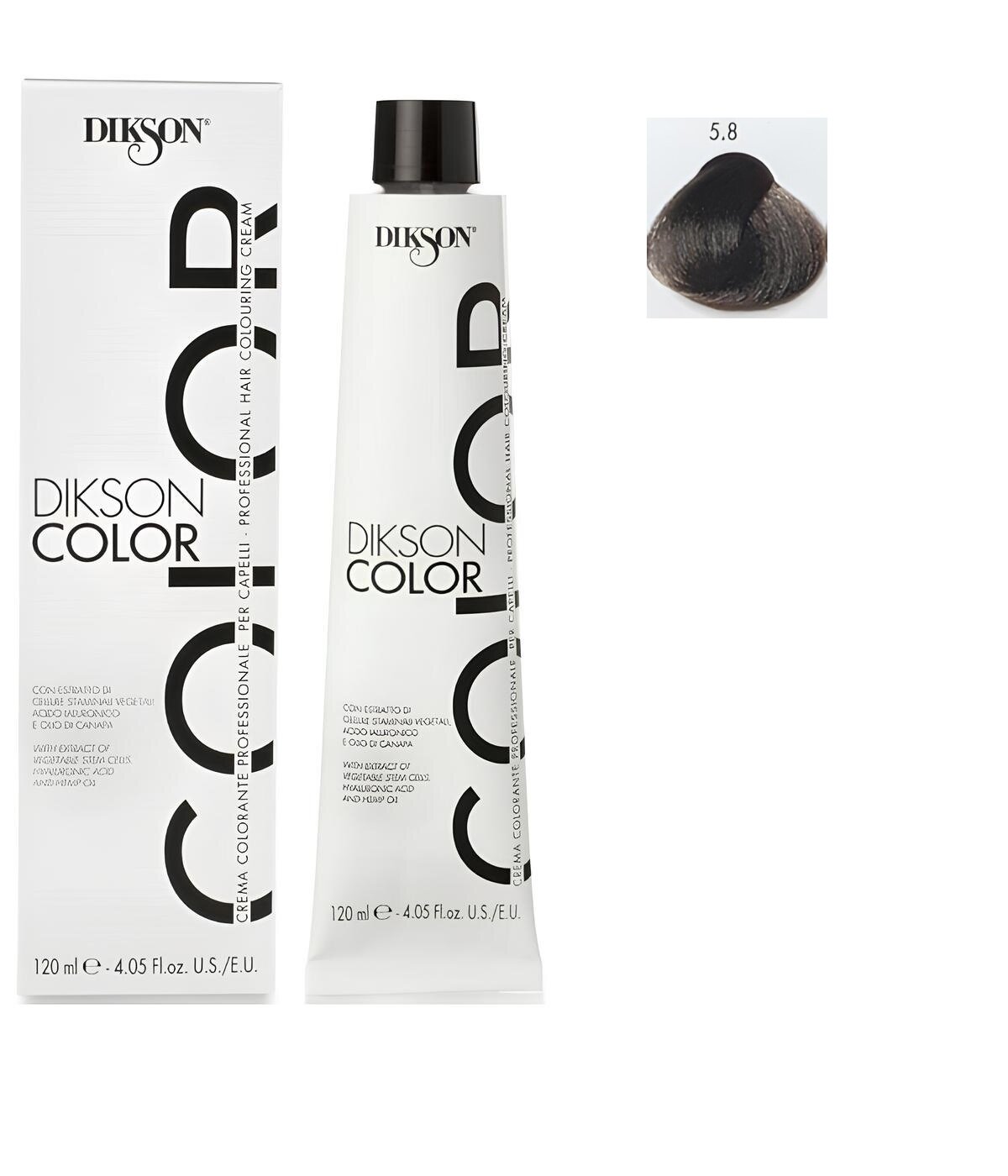 Краска для волос DC 5/8 светло-каштановый матовый Dikson Castano Chiaro Matte, 120 мл