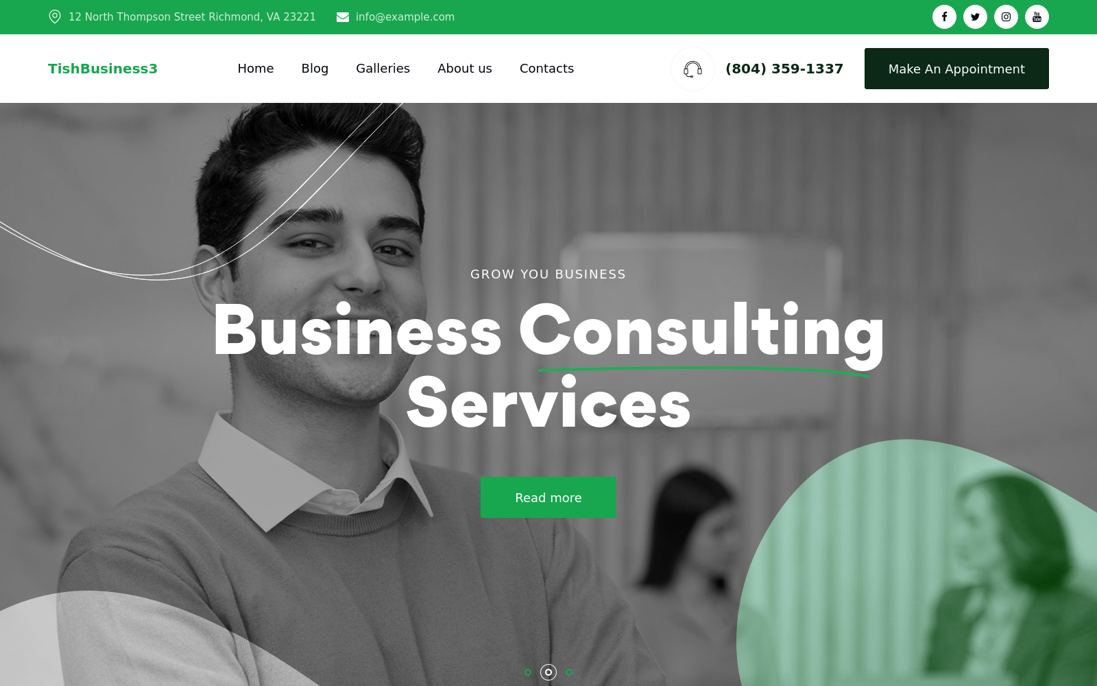 Подарочный сертификат на Шаблон для сайта Вордпресс с демоконтентом TishBusiness3 - Corporate and Business Theme WordPress