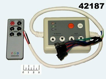 Контроллер для светодиодной ленты RGB + ПДУ 12-24V/3*5М