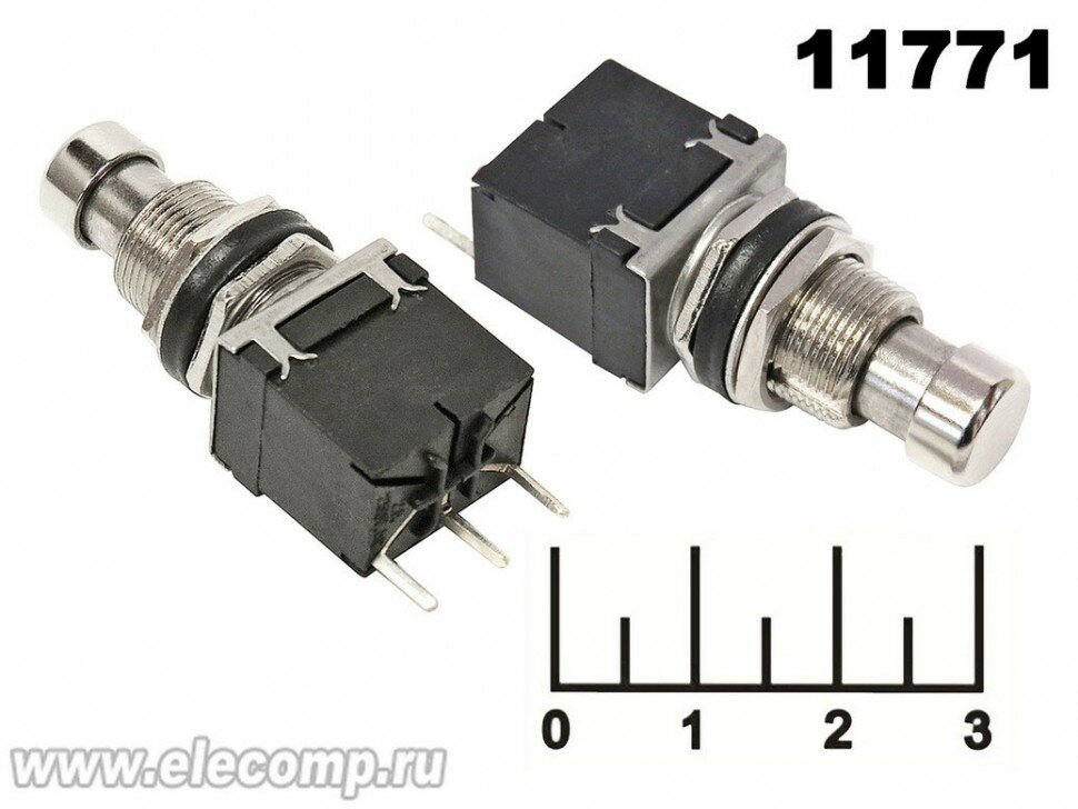 Кнопка без фиксации 3 контакта (микрофонная) PBS-24-112P