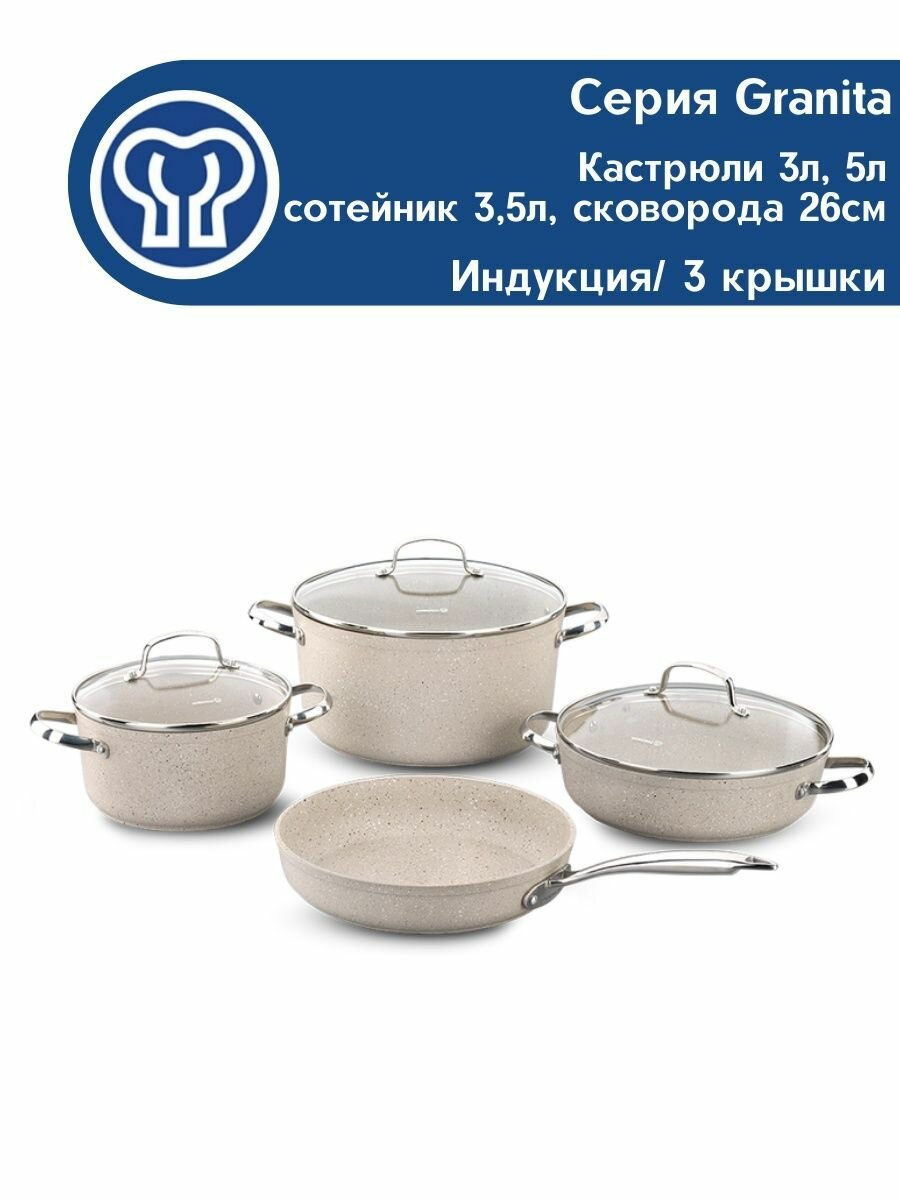 Набор посуды GRANITA 7 предметов