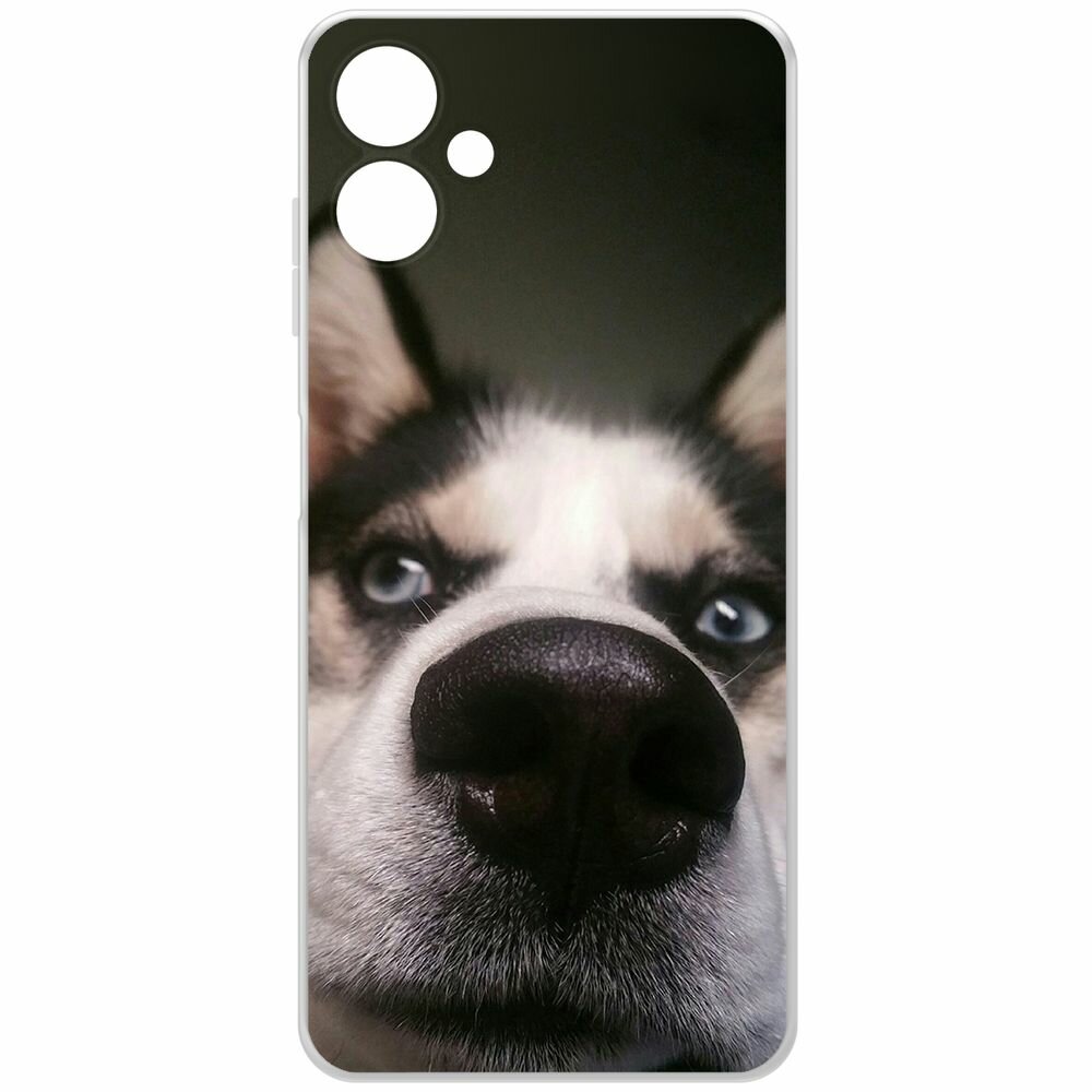 Чехол-накладка Krutoff Clear Case Нос для Samsung Galaxy A06 (A065)
