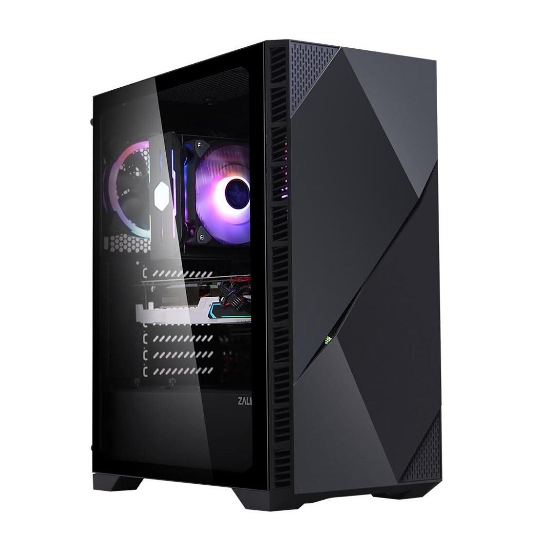 Корпус для компьютера Zalman Z3 Iceberg Black (E-ATX, без БП, 1xUSB2.0, 2xUSB3.0, с окном, LED)