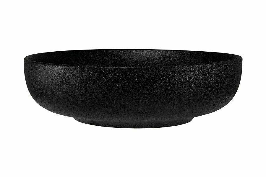 Салатник, 27х8 см, 2,5 л, фарфор P, черный, матовый, Caviar Black (Maxwell&Williams)