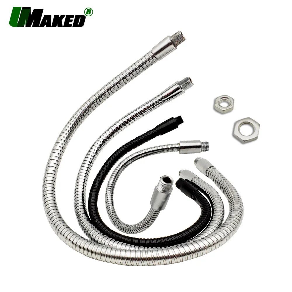 2 шт. гибкие светодиодные трубки Umaked 10-60 см Silver, D8MM 300MM M8M8