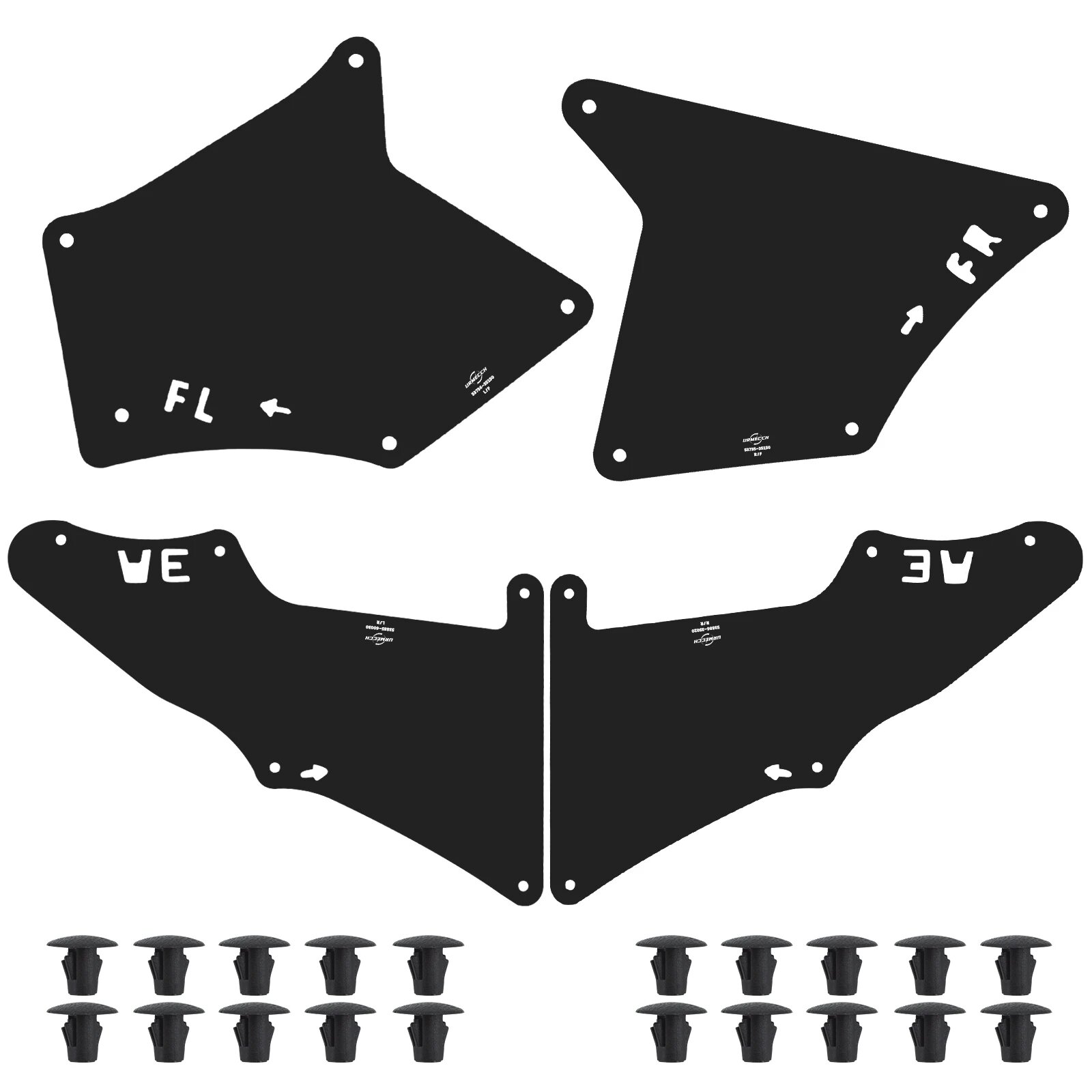 Брызговики двигателя для Toyota FJ Cruiser 2007-2014, брызговик, вкладыш переднего крыла, щит, уплотнения, брызговик 5373535150