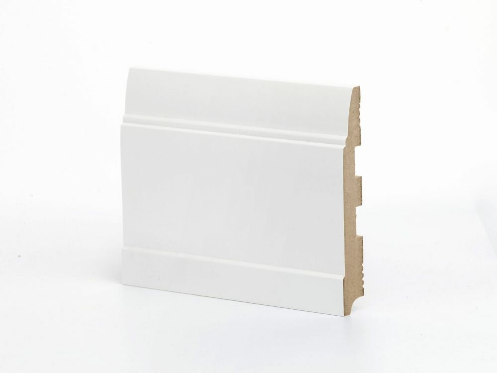 Плинтус Напольный МДФ Ликорн К-13 Белый В150хТ22х2050 мм DeArtio.