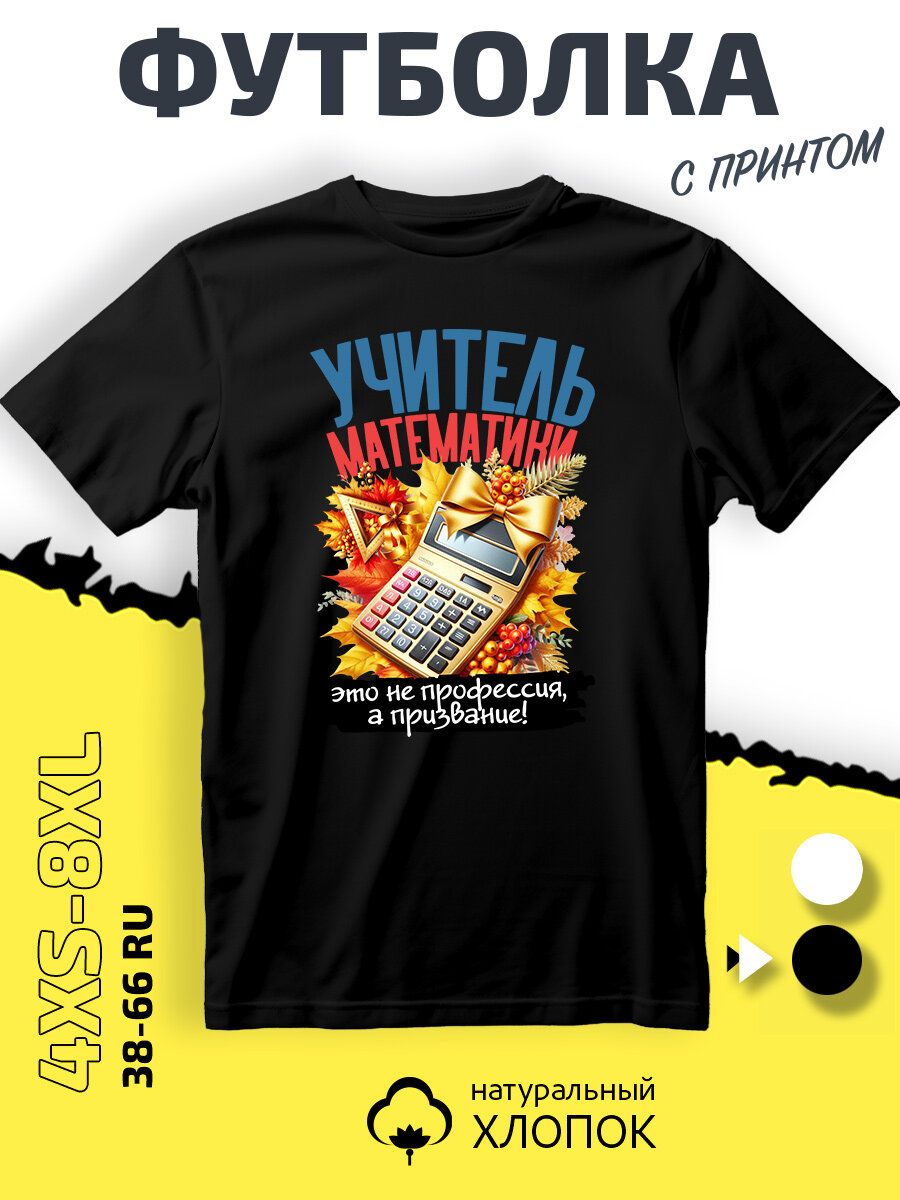 Футболка учитель математики