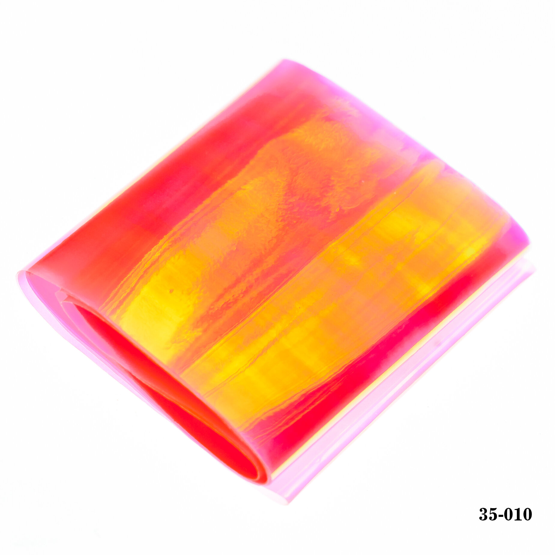 Фольга Битое стекло для декора, дизайна, творчества и nail art Hanami, розовый хамелеон 1м.