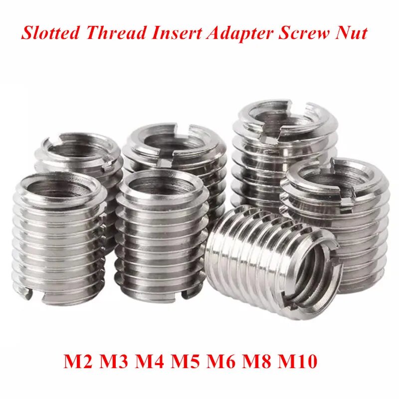 Резьбовые вставки Angooter из нержавеющей стали M2-M12 M3-M5 ( 10pcs), Length 5mm
