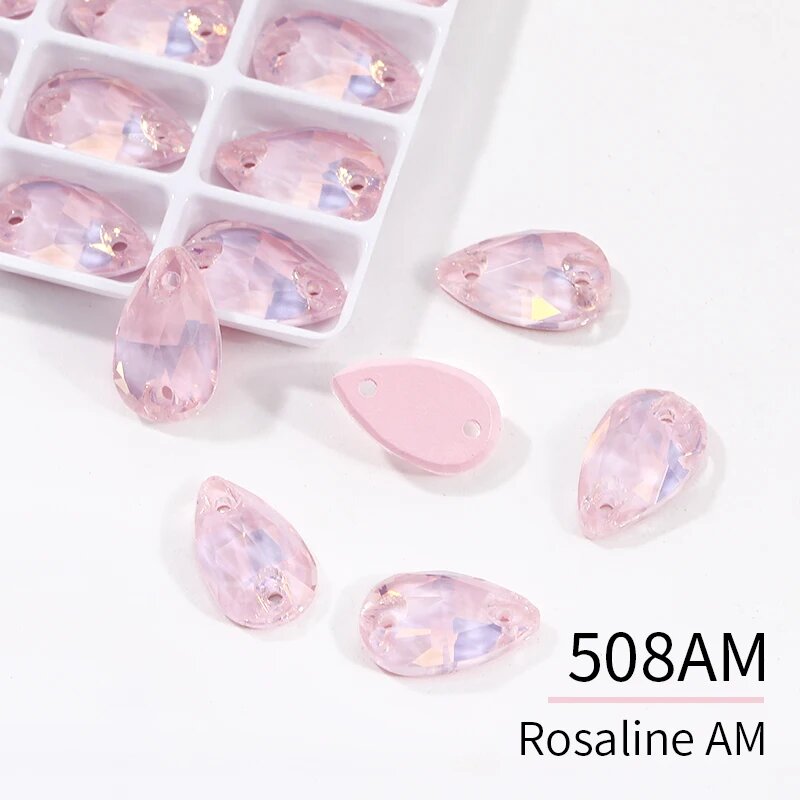 Стразы Rosaline 508AM розовые для вышивания