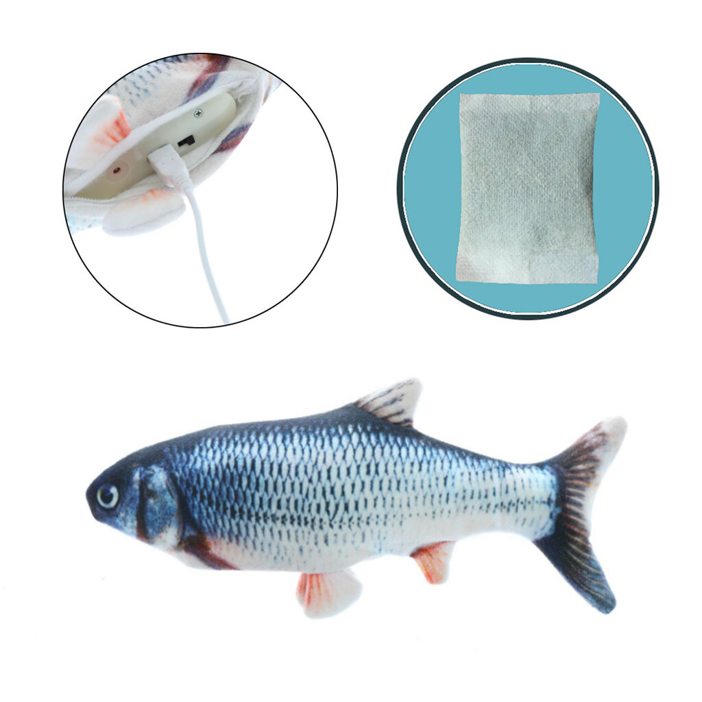 USB-зарядка funny cat электрическая имитация избиения рыбы-коричневого карася