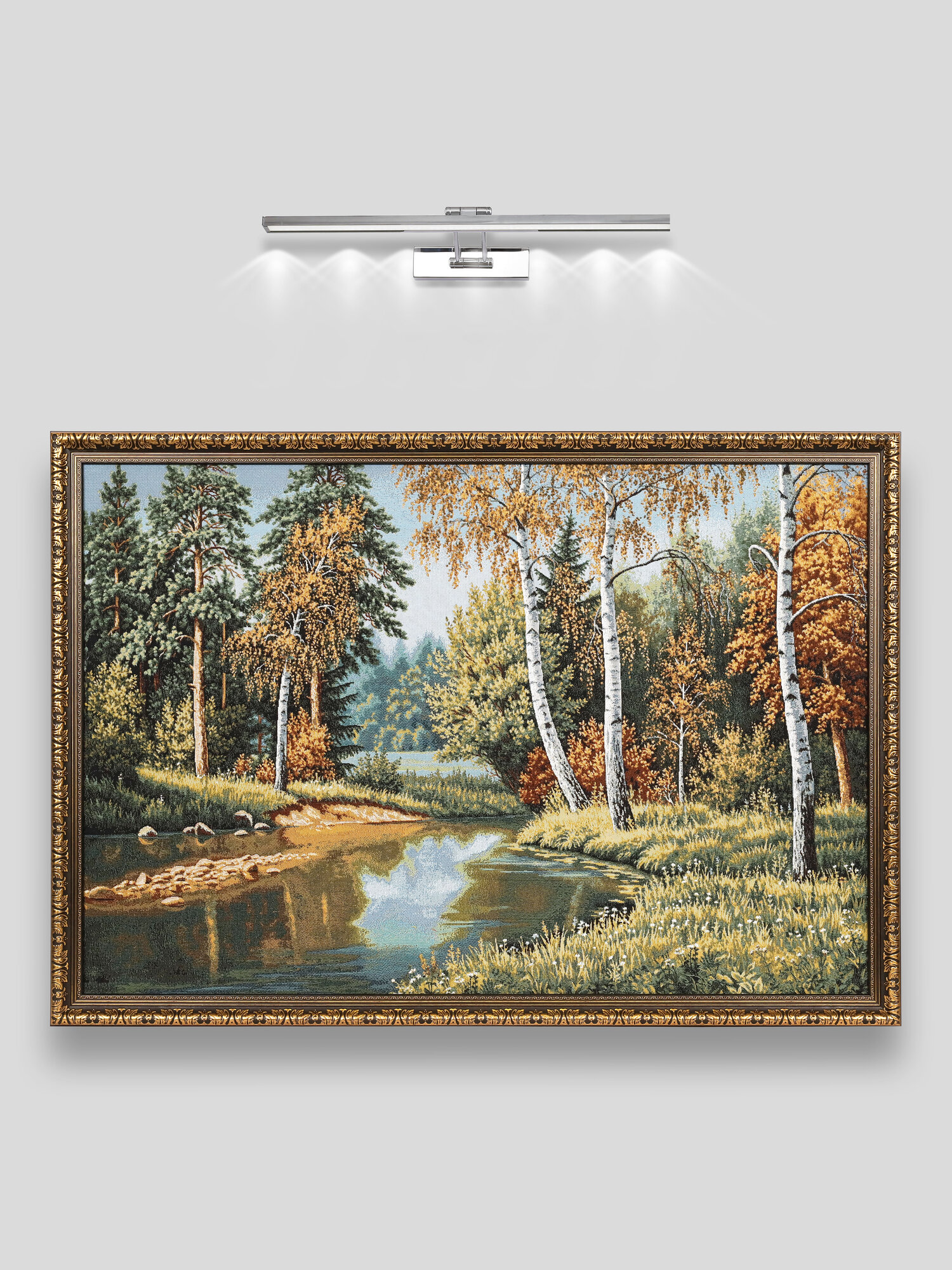 Картина на стену Магазин гобеленов "В краю березового ситца" 55*81 гобеленовая, гобелен, интерьерная