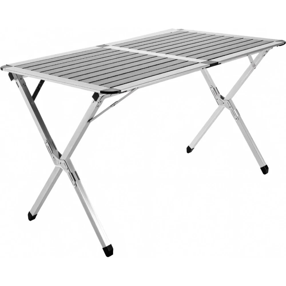 Раскладной стол Green glade 6206 для кемпинга и перевозки, алюминиевый каркас, прямоугольная столешница, четырехместный