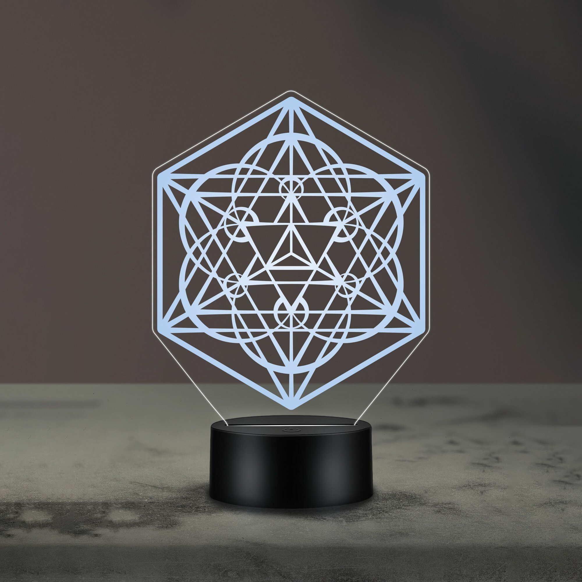 Ночник Семя Жизни Меркаба, ночная лампа, 3Д светильник