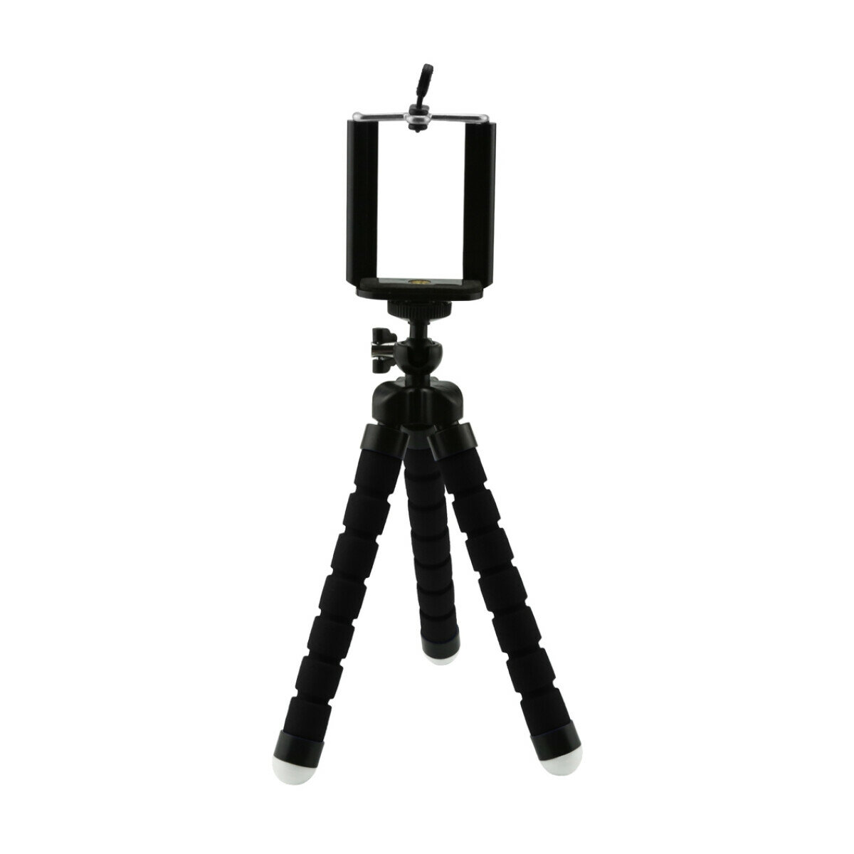 Мини-штатив на гибких ножках с держателем для смартфона черный Fotokvant TM-01 Black