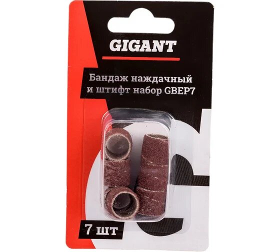 Наждачный бандаж 7 шт, 12.7x12.7 мм Gigant GBEP7