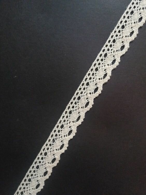 Кружево Mauri Angelo (Италия) 100% хлопок, 2 метра/шир.2см