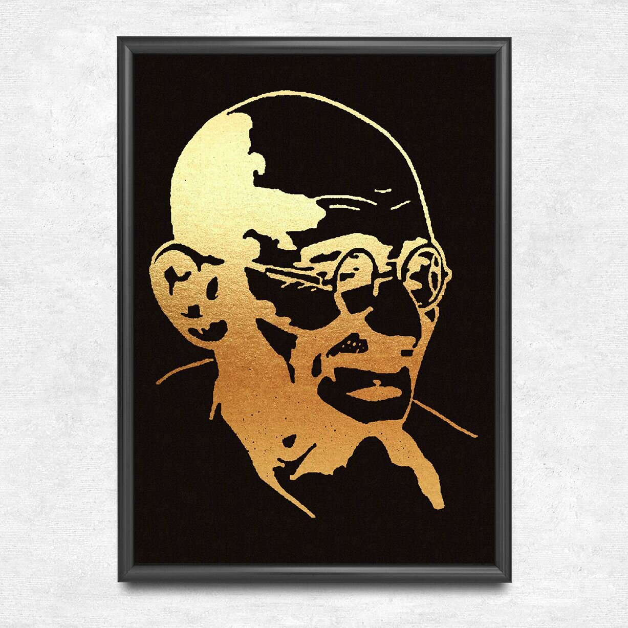 Постер Махатма Ганди / плакат Mahatma Gandhi Индия Декор квартиры, дома, офиса, комнаты