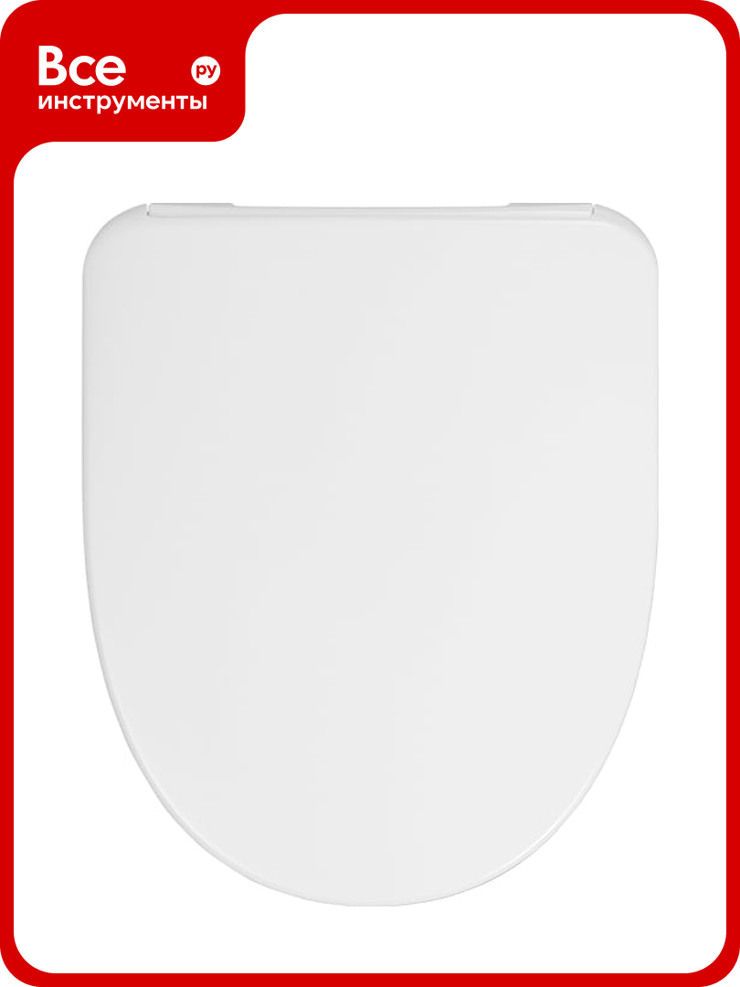Сиденье Cedo Lido с микролифтом, быстросъемное, дюропласт, белое, для своего унитаза