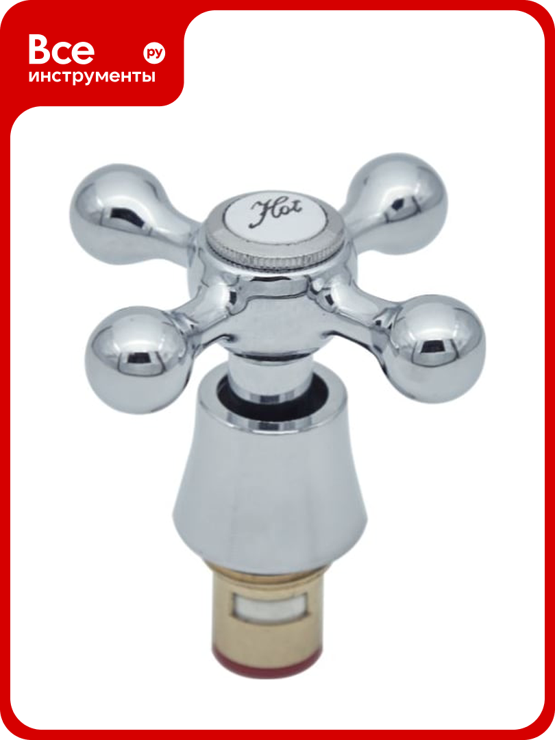 Кран-букса FASHUN с вентилем в сборе 2 штуки, с керамическими запорными элементами для холодной/горячей воды