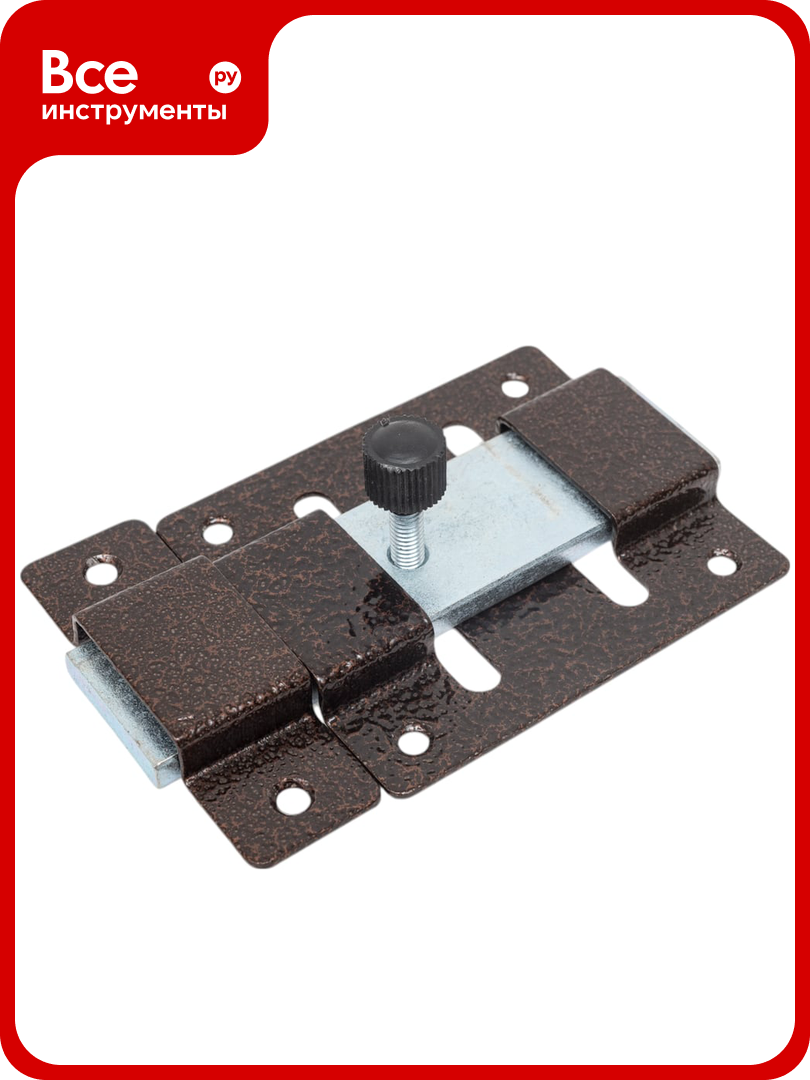 Накладная задвижка Tech-Krep ЗЩ 30 115х75 плоский ригель L121 медь, 121 м