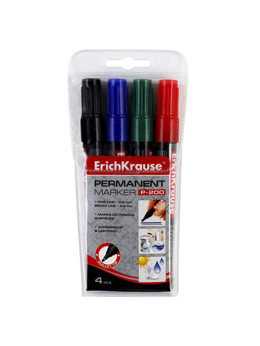 Набор маркеров перманентных 08-22 мм 4 шт