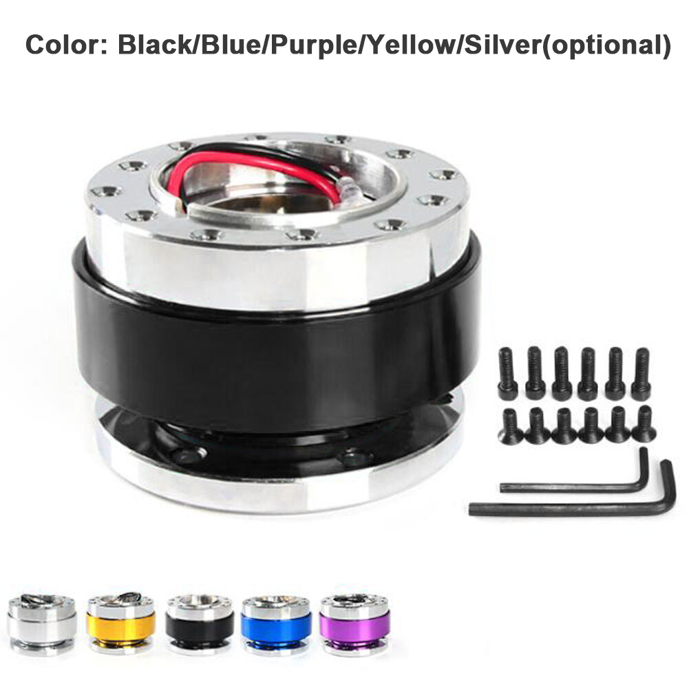 Адаптер для быстросъемной ступицы рулевого колеса, алюминиевый сплав, комплект с защелкивающимися головками и болтами, автомобильные аксессуары