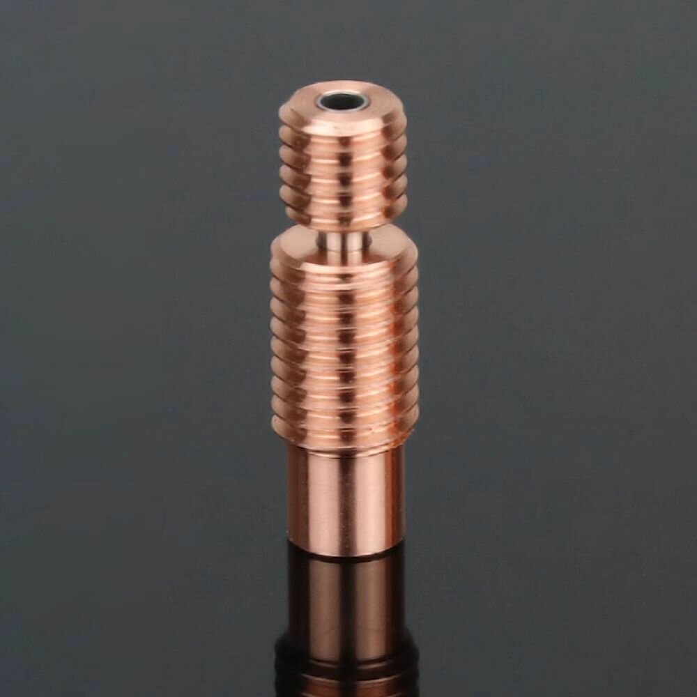 Термобарьер экструдера E3D-V6 Bi-Metall титан-медь (медная резьба под нагревательный блок)