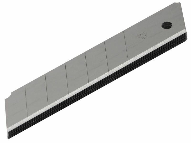 Лезвия сегментные для технического ножа, 5 шт, L 125 мм, B 25 мм, T 0,7 мм