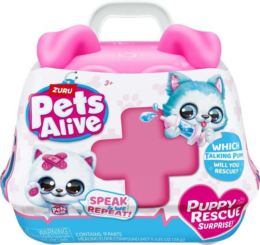 Н-р игровой PETS ALIVE Ухаживай за питомцем со звук. эф, 8 пр. 9532-S001/9540 (Китай)