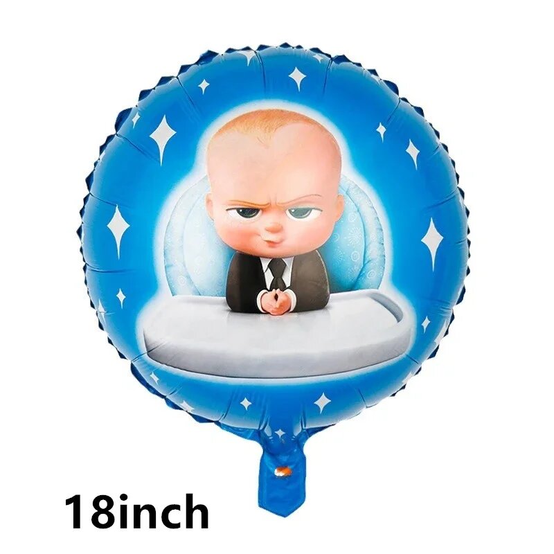 Шарик фольгированный "The Boss Baby" 18 дюймов, синий