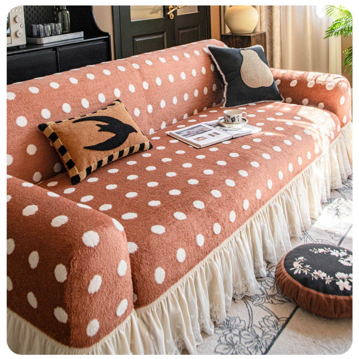 Чехол для дивана из хлопкового вельвета Shu, зимний, антицарапающий, новая модель 2026 года, полное покрытие, универсальный, утолщенный защитный чехол