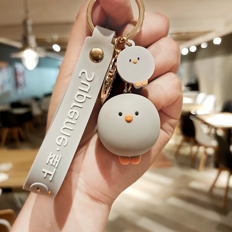 Плюшевый брелок-курица, креативный и уникальный, для женщин, в стиле интернет-знаменитостей, для ключей от машины, для