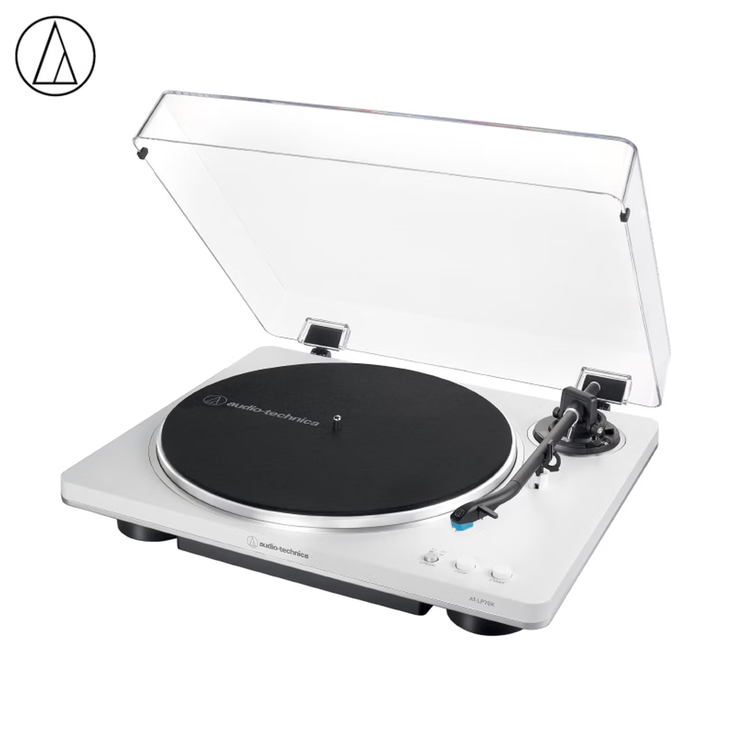 Виниловый проигрыватель Audio-Technica AT-LP70X, проводное соединение, белое