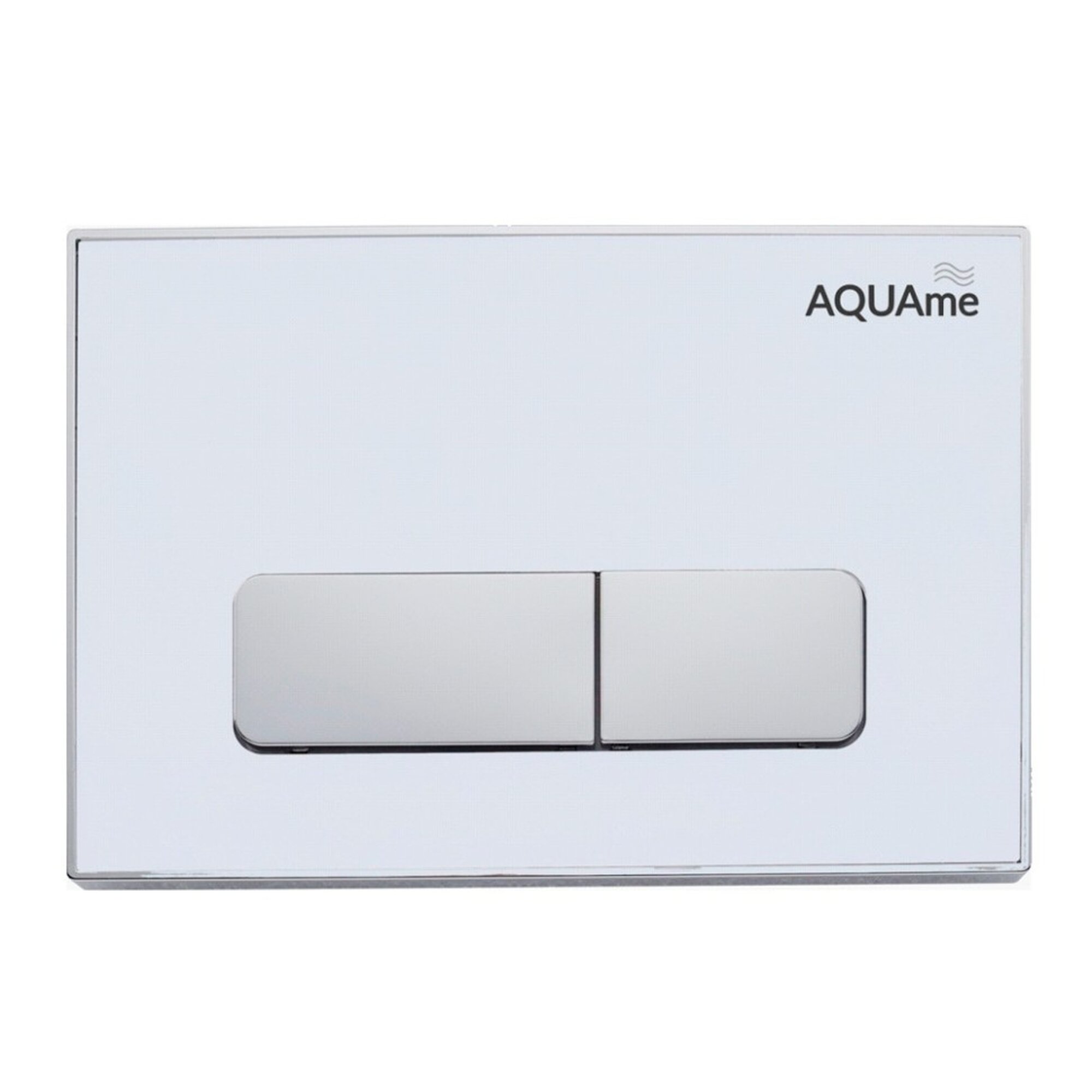 Панель смыва AQUAme AQM4104W, акриловая, белая, для инсталляции, 165x250 мм