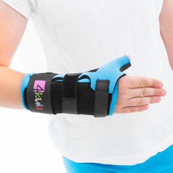 Детский термопластичный ортез запястья и большого пальца кисти Reh4Mat FIX-KG-08 размер 4 левый