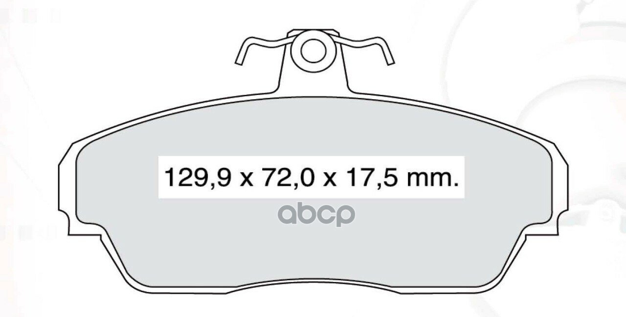 Колодка передняя DAFMI газель, волга 3110 DAfmi арт. D443SM