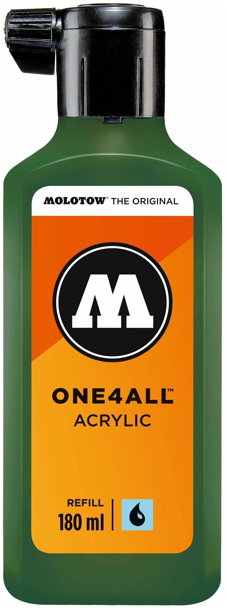 Акриловая заправка - краска Molotow One4all 692145 зеленая #145 180 мл