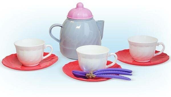 Набор посуды "Розовый зефир" ( 11 пред.) Рославльская игрушка Р85366 9773