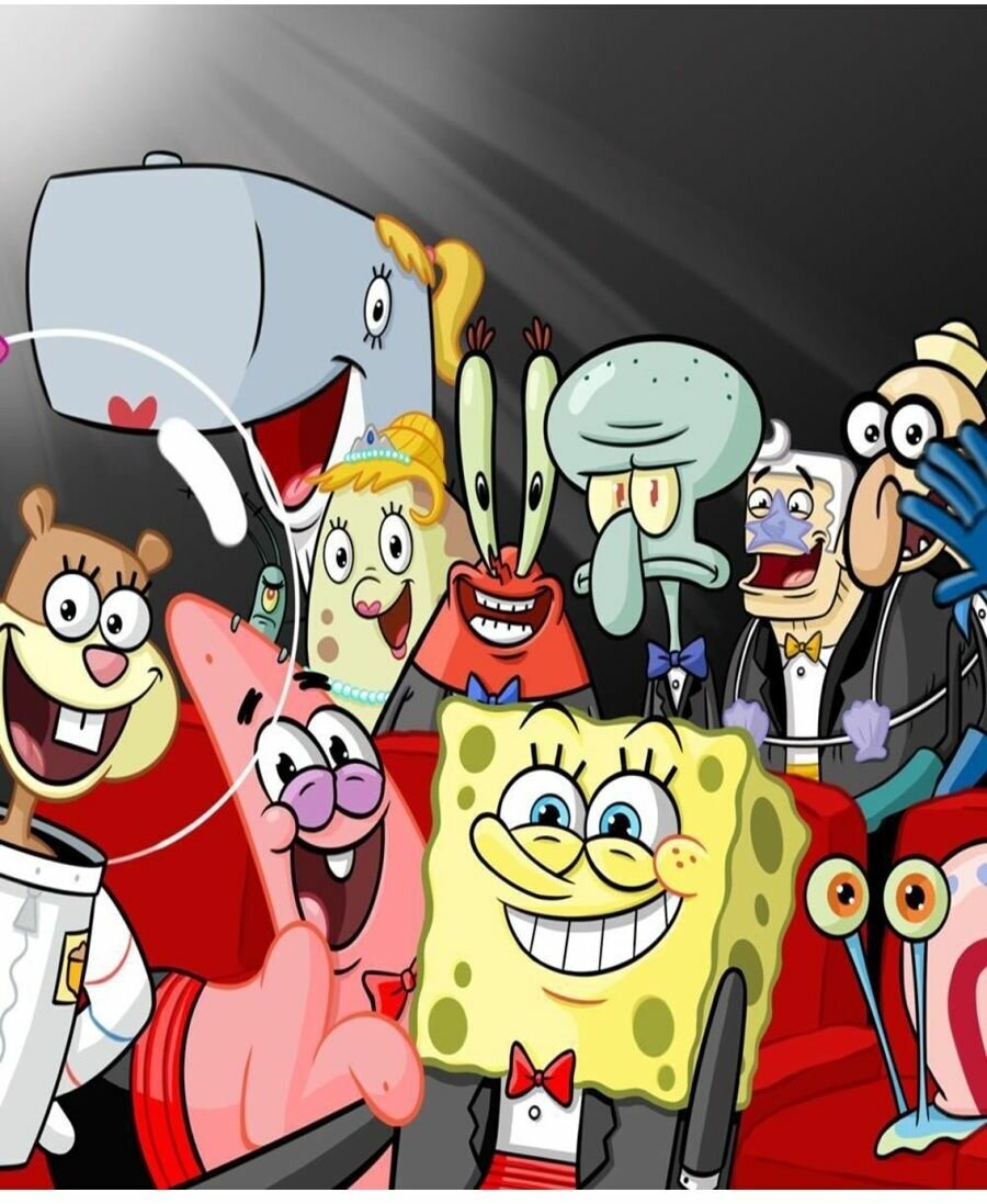 Картина по номерам "Губка Боб", хлопковый холст на подрамнике 40х50 см, акрил, 000 Art Hobby Home